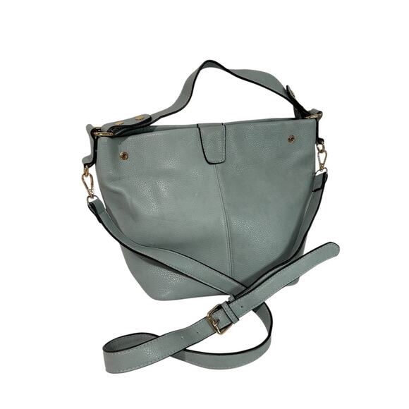 Joy Susan | Accessories | Joy Susan Pebbled Blue Vegan Leather Classic ...